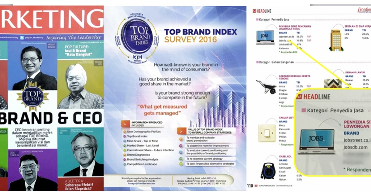 Jobstreet.com Terpilih di Peringkat Pertama Top Brand 2016 - Jobstreet ...