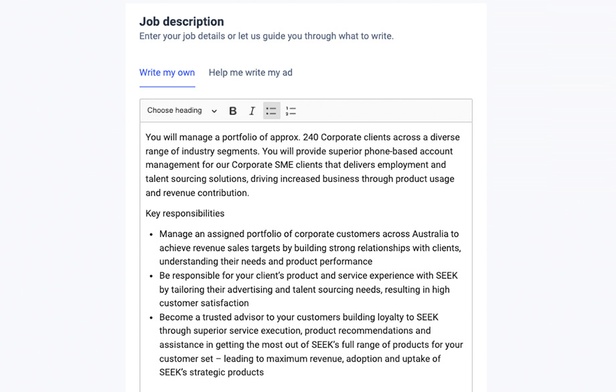 5-star Job Ads Pro Writing | JobStreet.com PH Employer | SEEK Employer