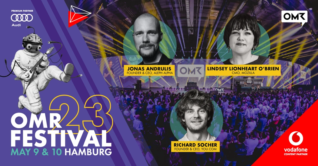 AI-Themen bei OMR23: Speaker*innen und jede Menge Masterclasses