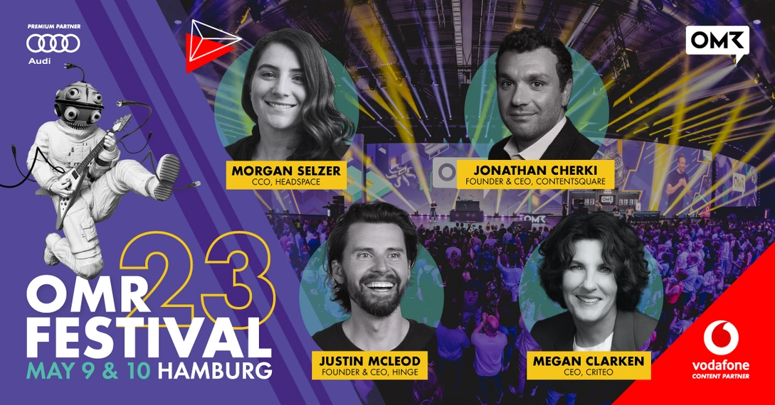 Die Bosse internationaler Unicorns auf dem OMR Festival 2023