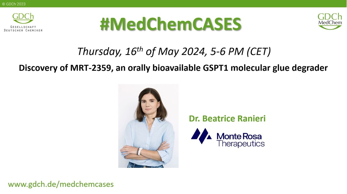 Discovery of MRT-2359, an orally bioavailable GSPT1 molecular glue ...