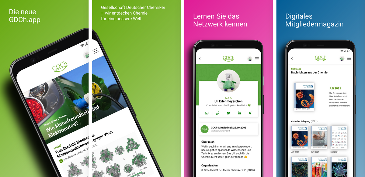 Chemie gebündelt in der GDCh.app | GDCh.app