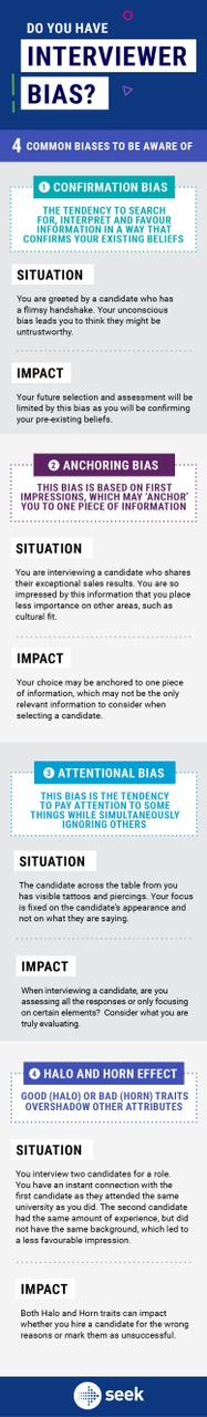 4 common interview biases to be aware of | SEEK Employer