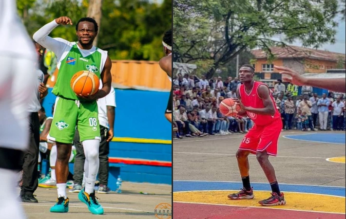 Pierre tembo kasereka ( chaux sport) et le Junior lukadi ( PJB black ...