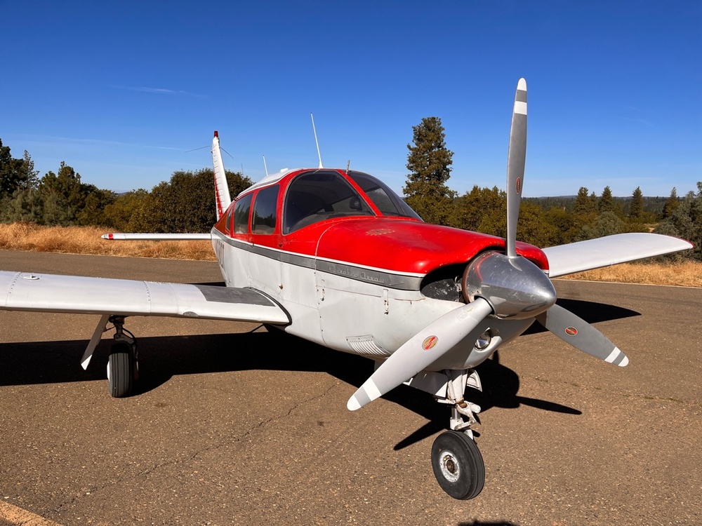 1968 Piper PA-28 Arrow 180 $55,000 (Here at Placerville) - N3810T