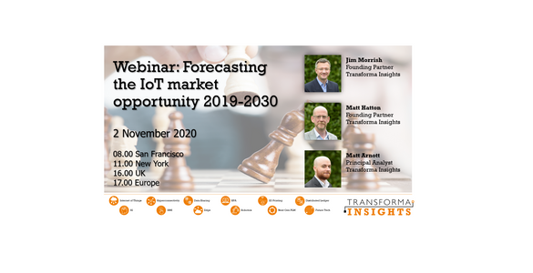 The Transforma Insights webinar on forecasting the IoT market to 2030 is available on replay ...
