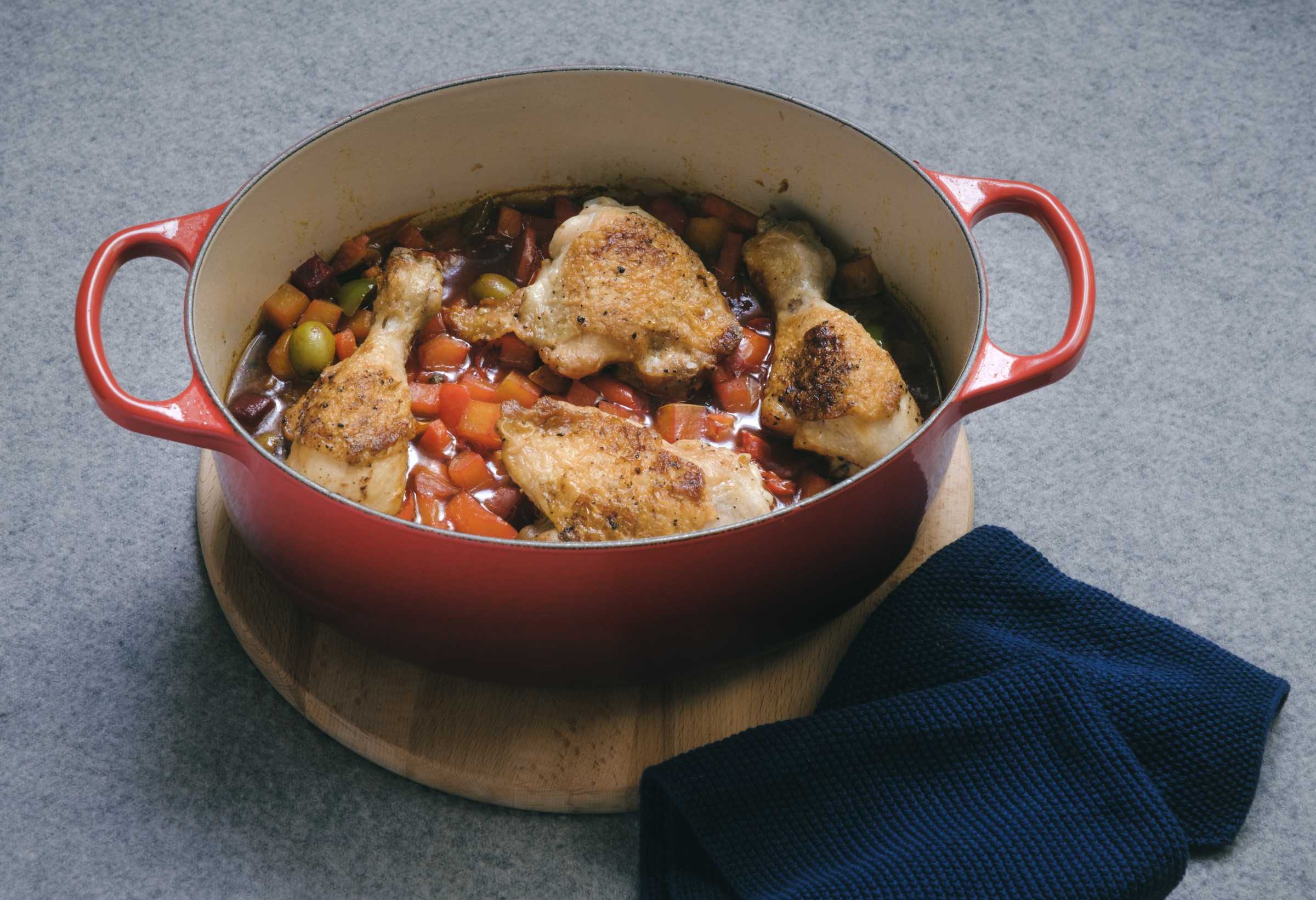 Pink chicken stew recipe by Tacohuaco