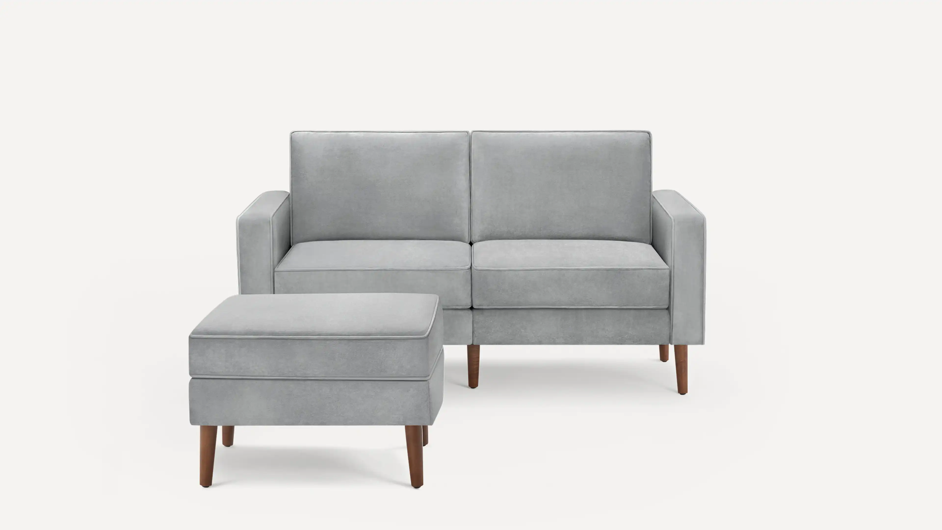 Loveseat and ottoman store