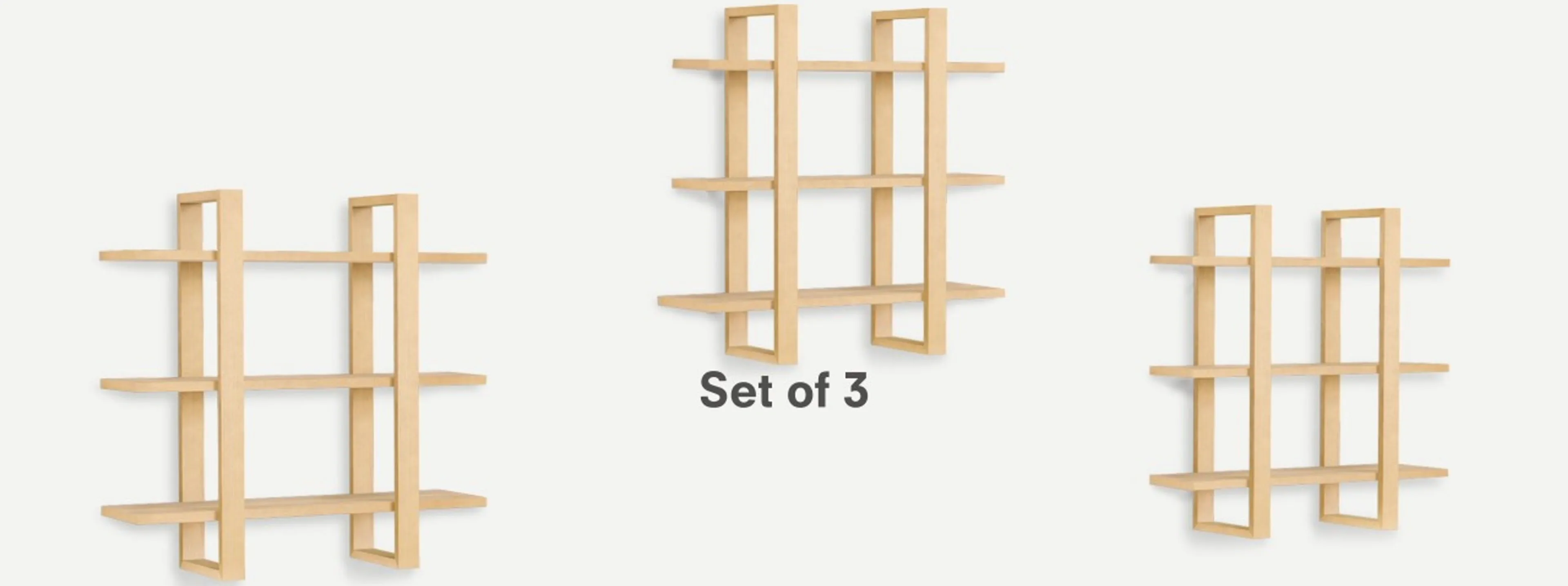 Index Wall Shelf, Set of 2 - Burrow