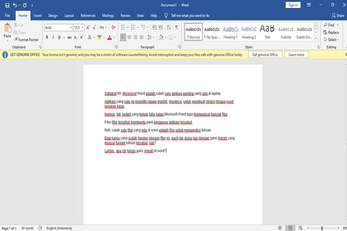 7 Cara Menghilangkan Garis Merah di Word untuk Membuat CV - Jobstreet ...