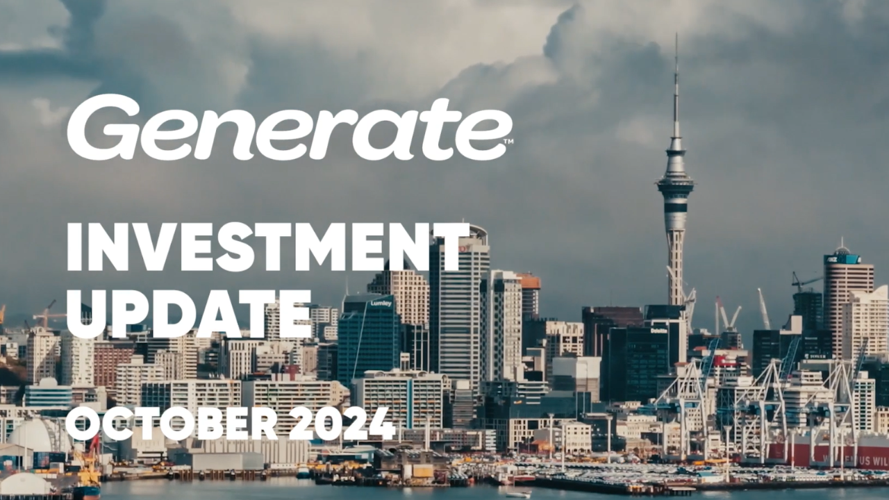 Watch Generate's Investment Update - October 2024