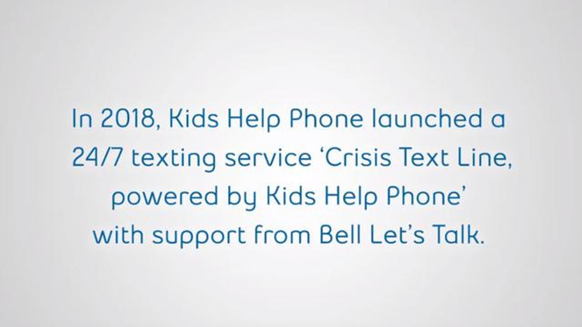 Kids Help Phone: Making an Impact