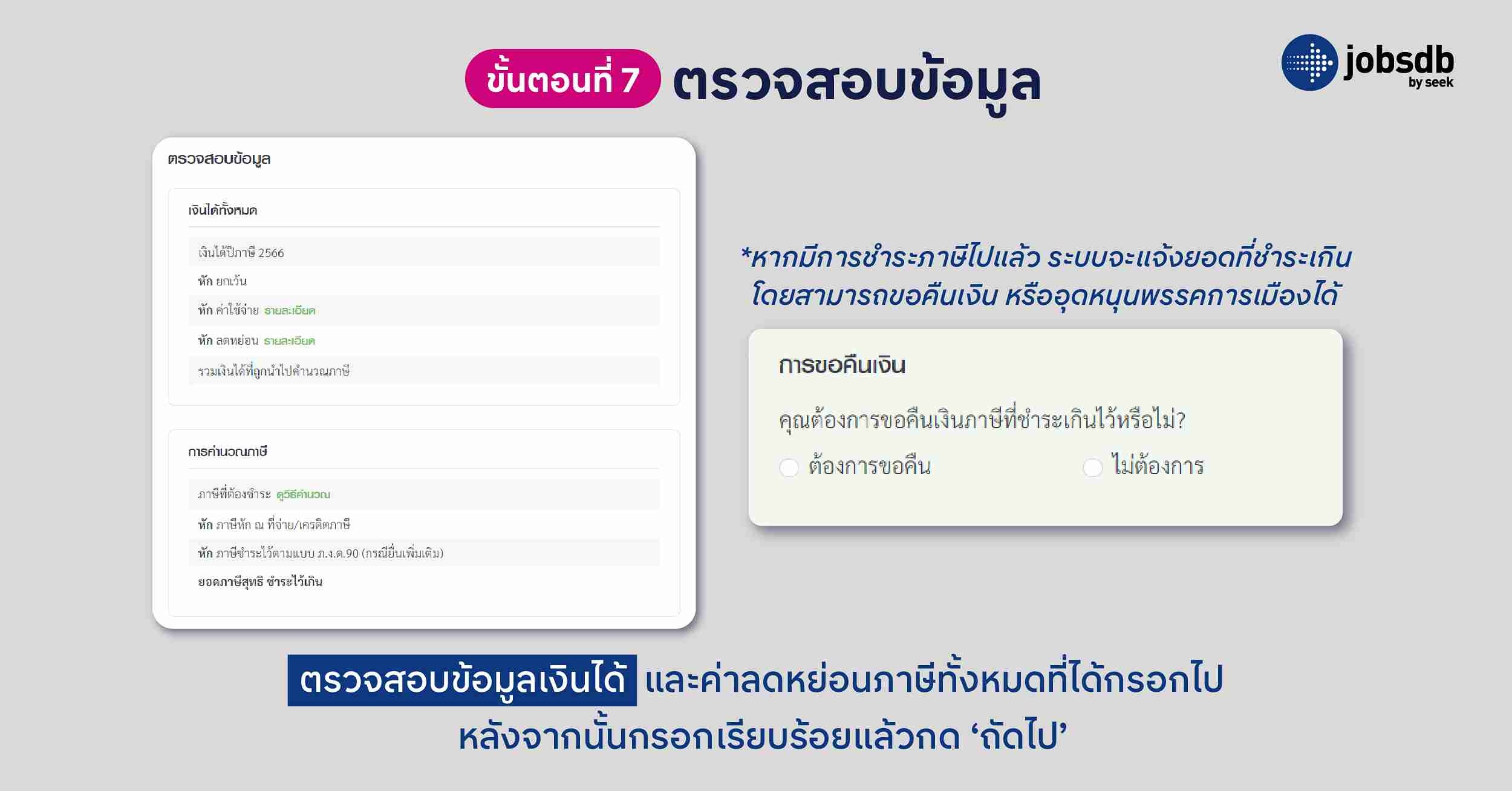 สอนวิธียื่นภาษีออนไลน์ ทุกขั้นตอน ฉบับเข้าใจง่าย อัปเดตปี 2568 - Jobsdb ไทย