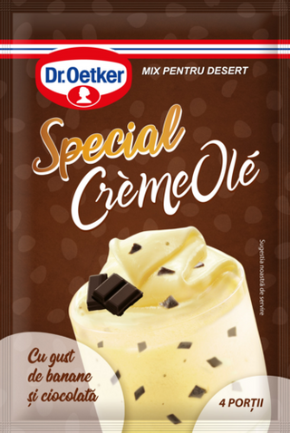 Rețetă Special Crème Olé cu ciocolată și banane Rețeta | Dr. Oetker