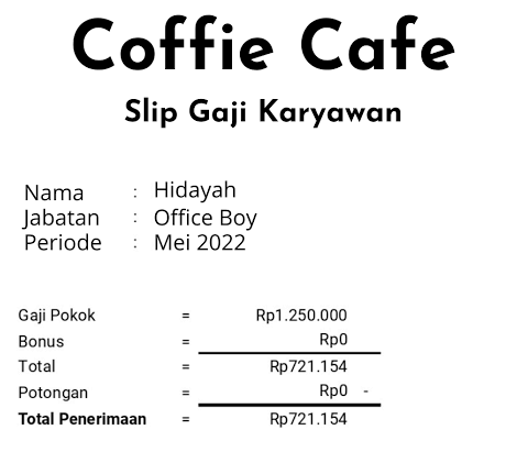 15 Contoh Slip Gaji Karyawan, Fungsi, dan Formatnya - Jobstreet Indonesia