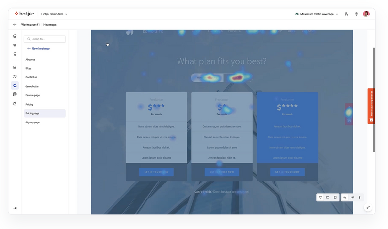 Measuring user behavior with a heatmap tool or Google Analytics?