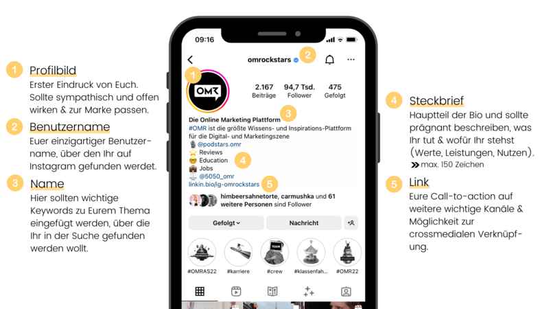 Die perfekte Instagram Bio in 5 Schritten