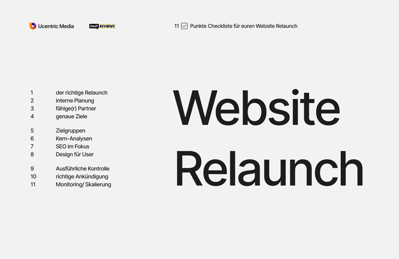 Website-Relaunch: Praxis-Guide & 11-Punkte-Checkliste als PDF