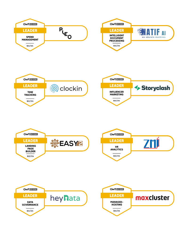 Our Badges: Why we award tools with these badges | OMR Reviews