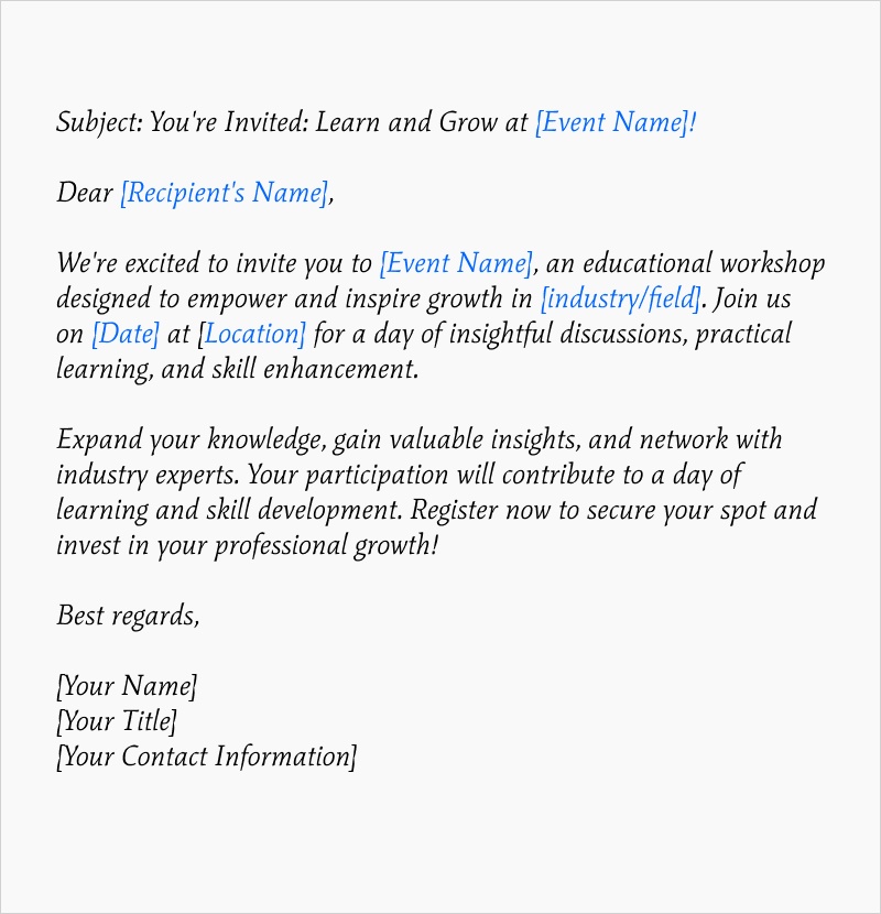 10 Invitation and Announcement Emails for Event Planners