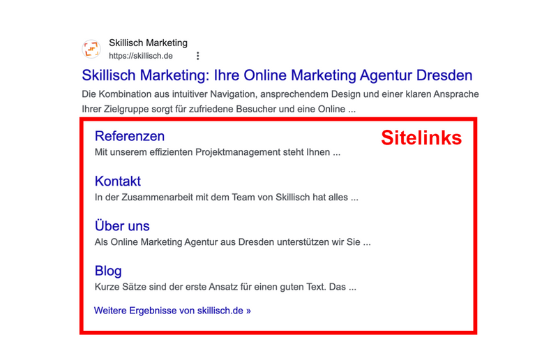 Sitelinks: Definition und Bedeutung | OMR Reviews