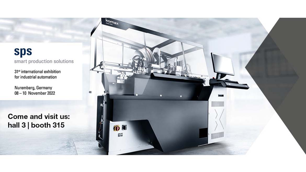 Komax at the SPS in Nuremberg: Smart and compact solutions for your ...