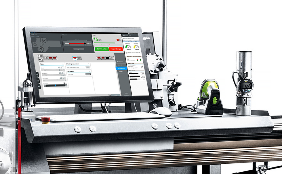 The new Machine Dashboard: Komax HMI, radically customized | Komax