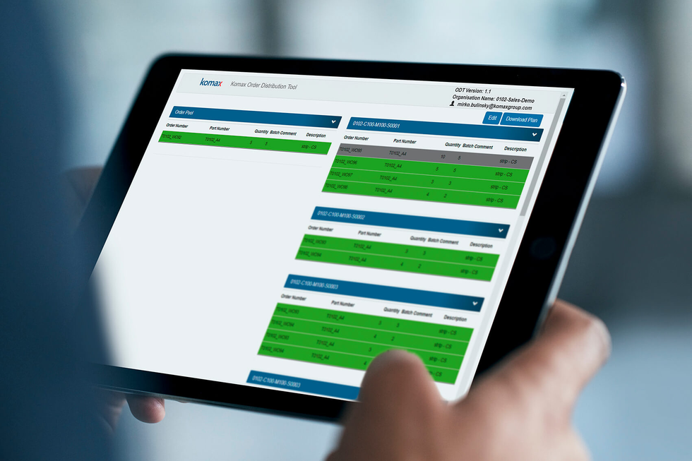 Komax Cloud MES: Productivity gain even with one machine | Komax