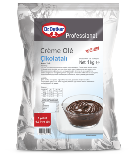Crème Olé Çikolatalı (1 kg) - Krem Tatlılar | Dr. Oetker