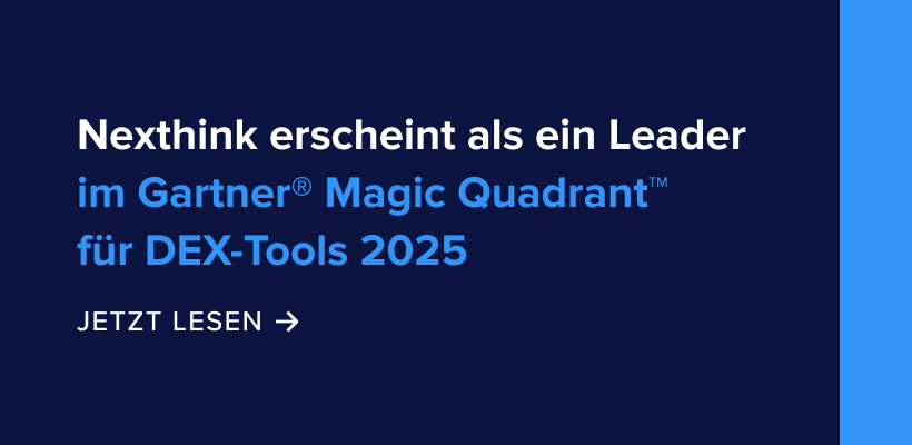 Nexthink Named a Leader in 2025 Gartner® Magic Quadrant™ DEX Tools ...