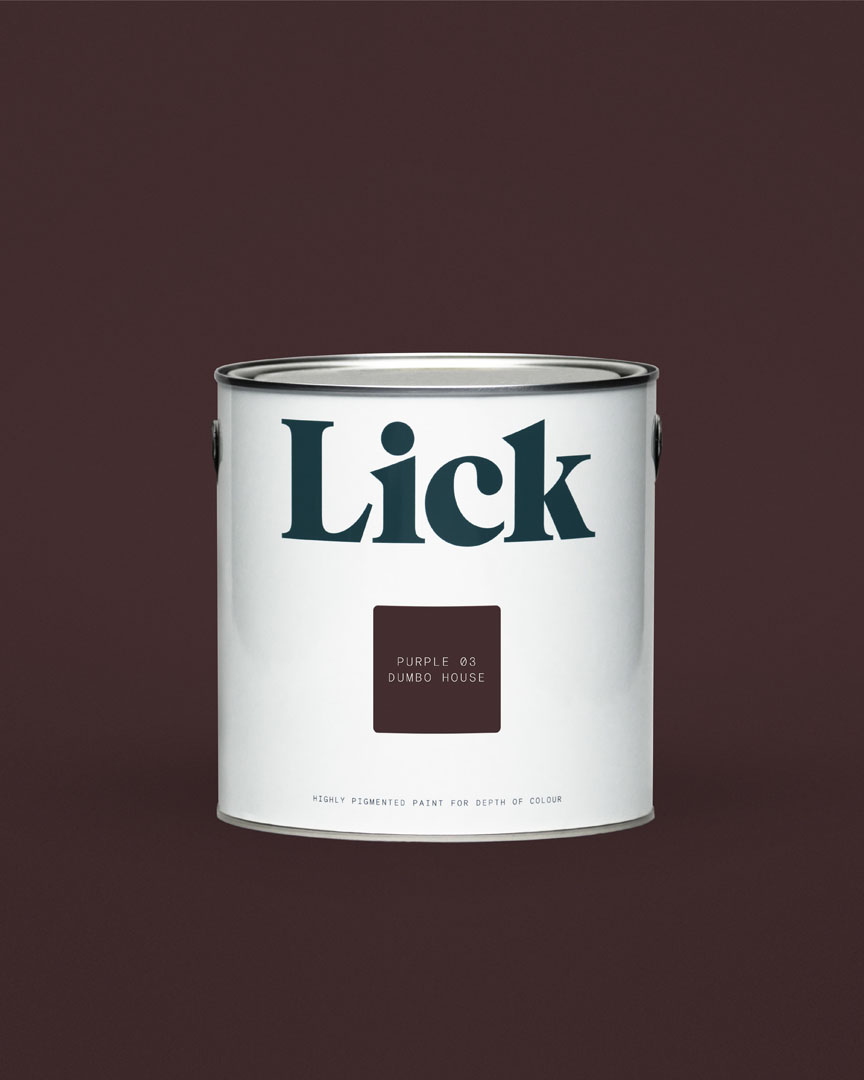 Purple 03: Dark Velvety Purple Paint - Matt Emulsion Paint | Lick