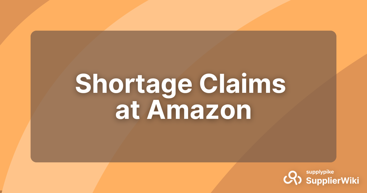 Shortage Claims at Amazon - SupplierWiki