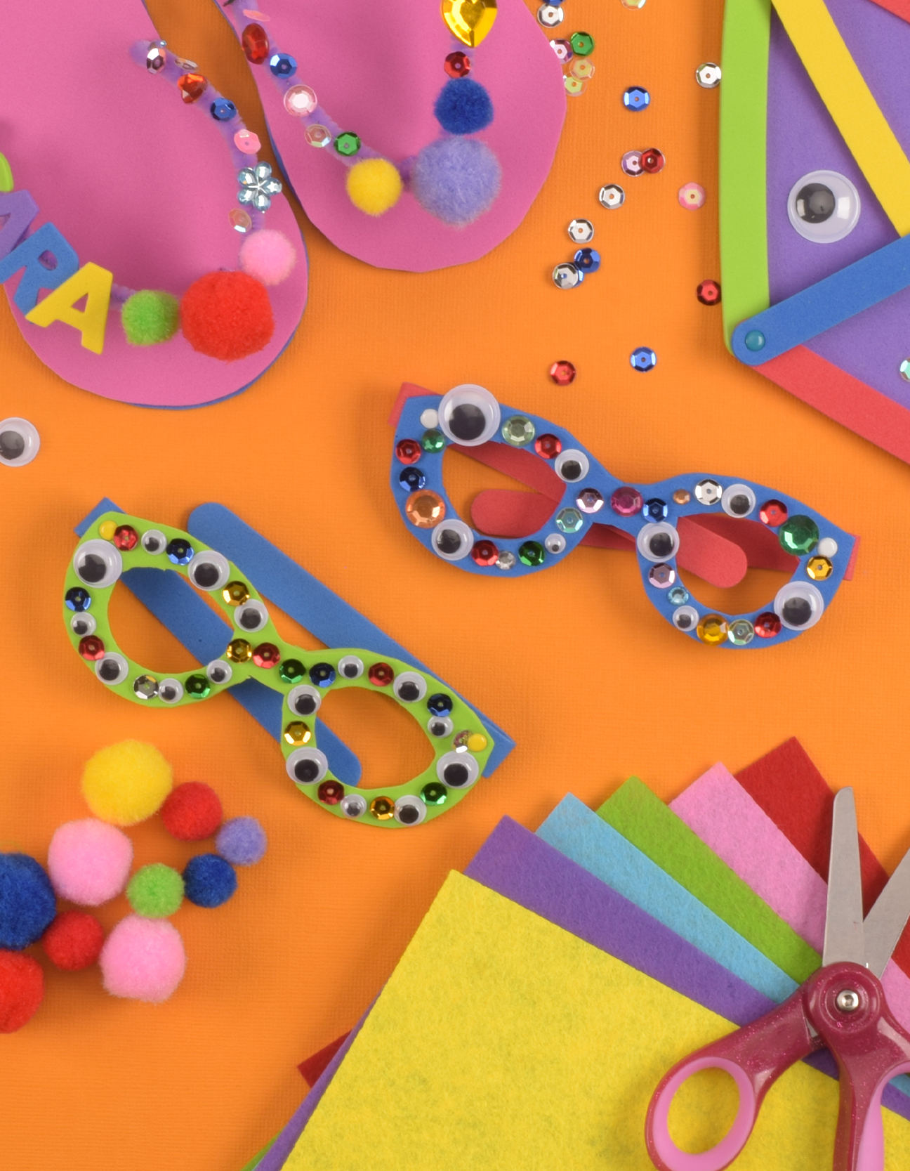 Crafting glasses with our craft kit