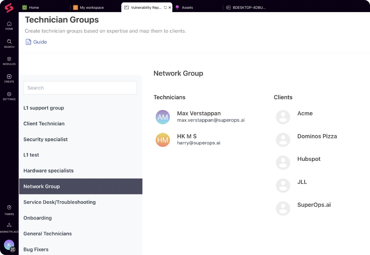 PSA-RMM for Co-Managed IT Services | SuperOps.ai