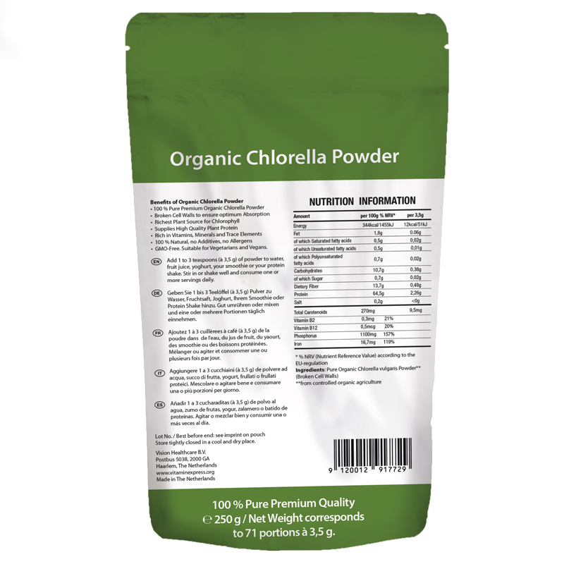 Order Organic Chlorella Powder | Vitaminexpress