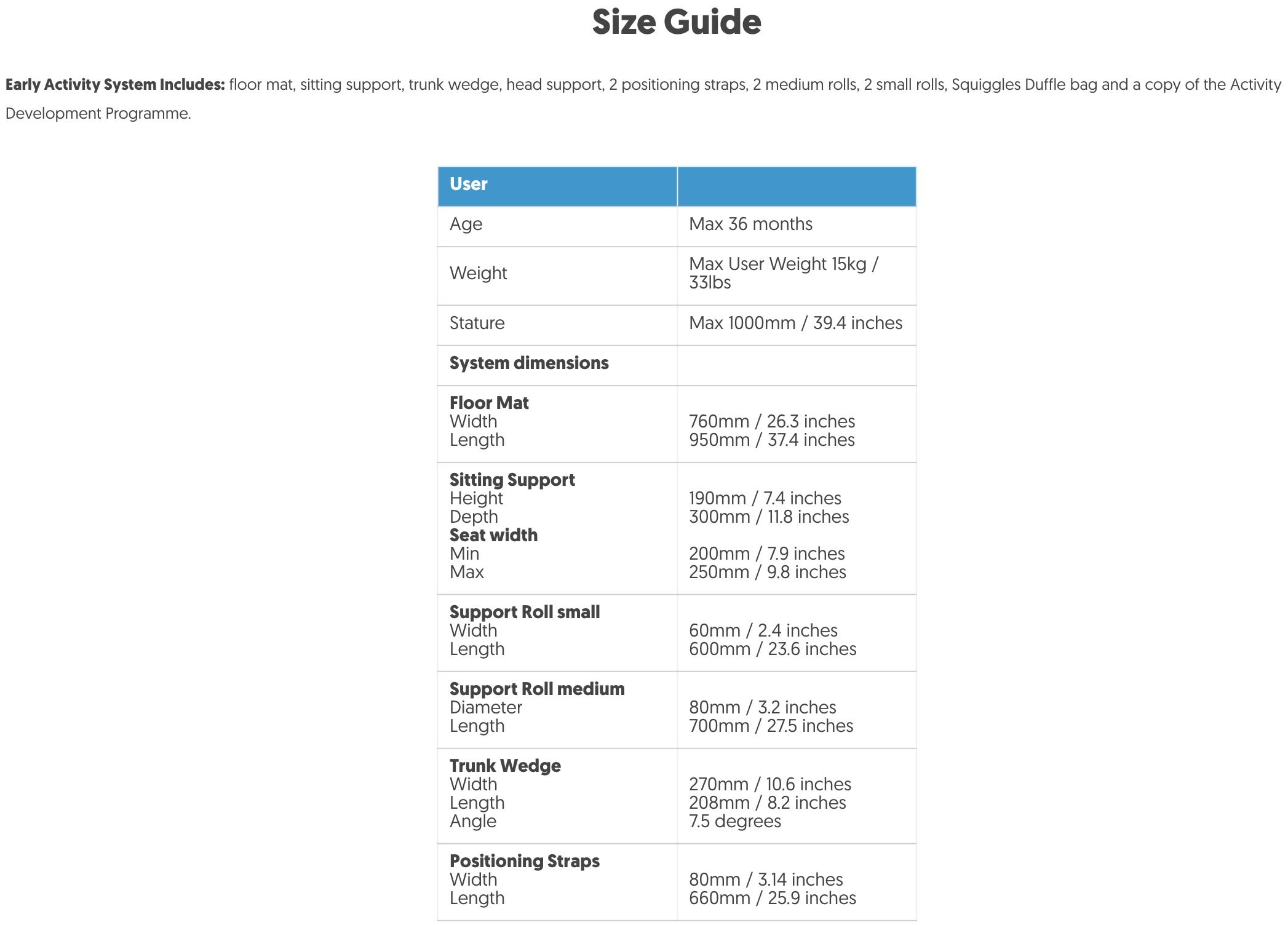 Leckey Early Activity System - Australian Mobility Equipment Pty Ltd