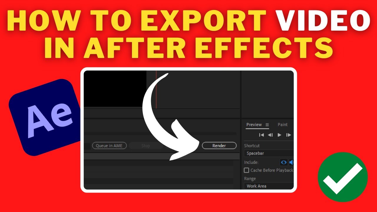 How To Export Video In After Effects Export From After Effects 2022 