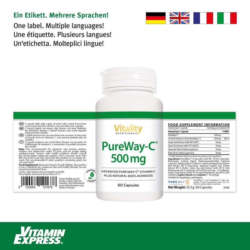 Order PureWay Vitamin C 500 mg | Vitaminexpress