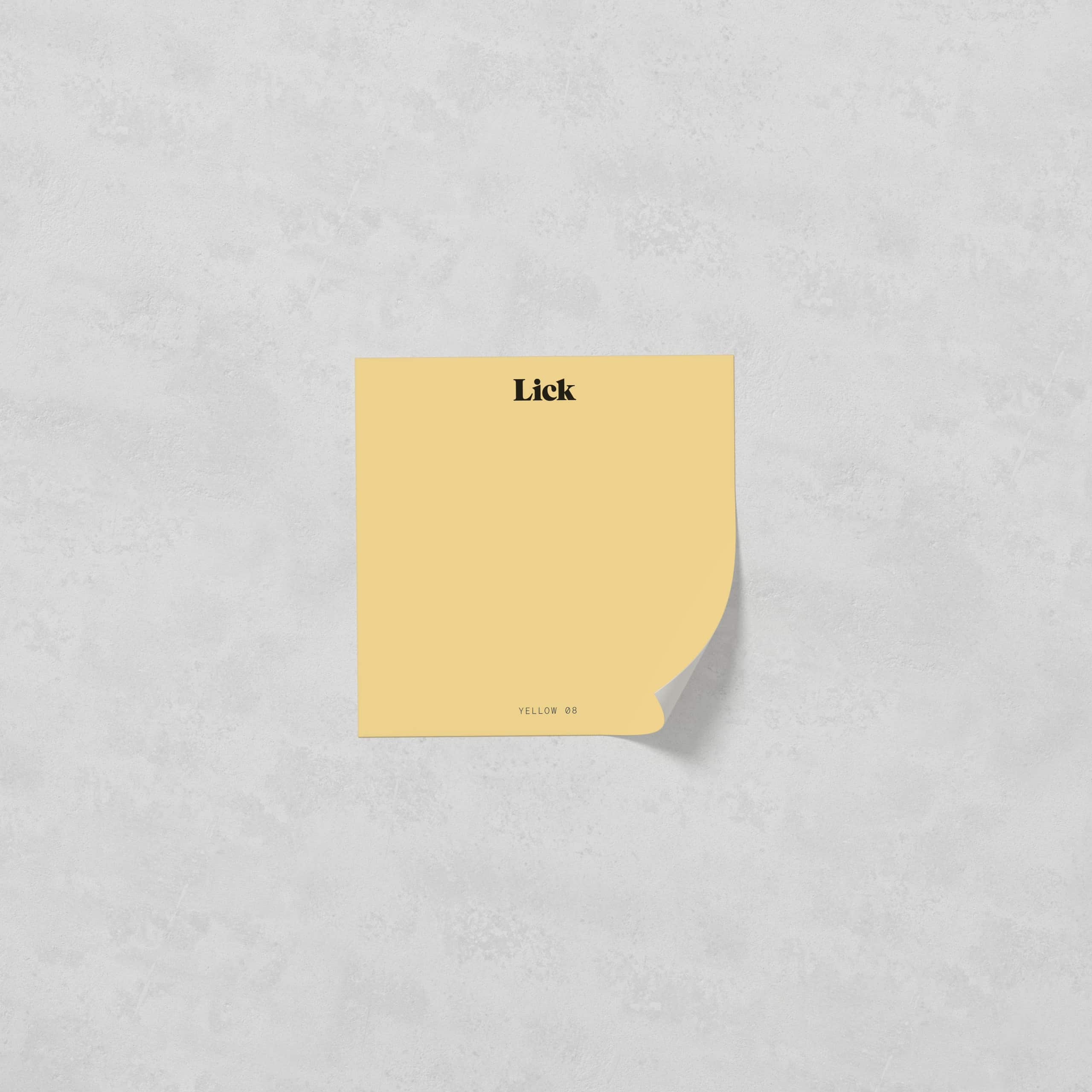 Yellow 08: Dusty Yellow Paint - Peel-and-Stick Sample | Lick