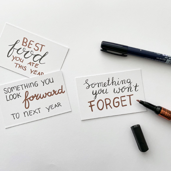 Nieuwjaars reflectiekaarten zelf maken