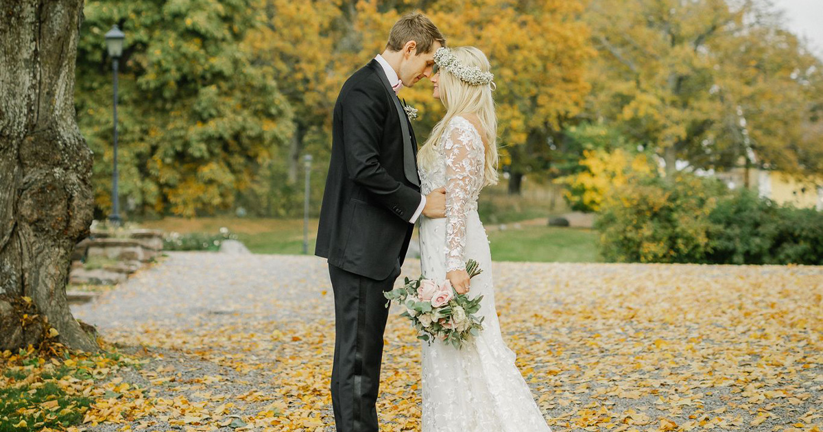 Sweden Destination Wedding: Michaela and William's October Ceremony ...