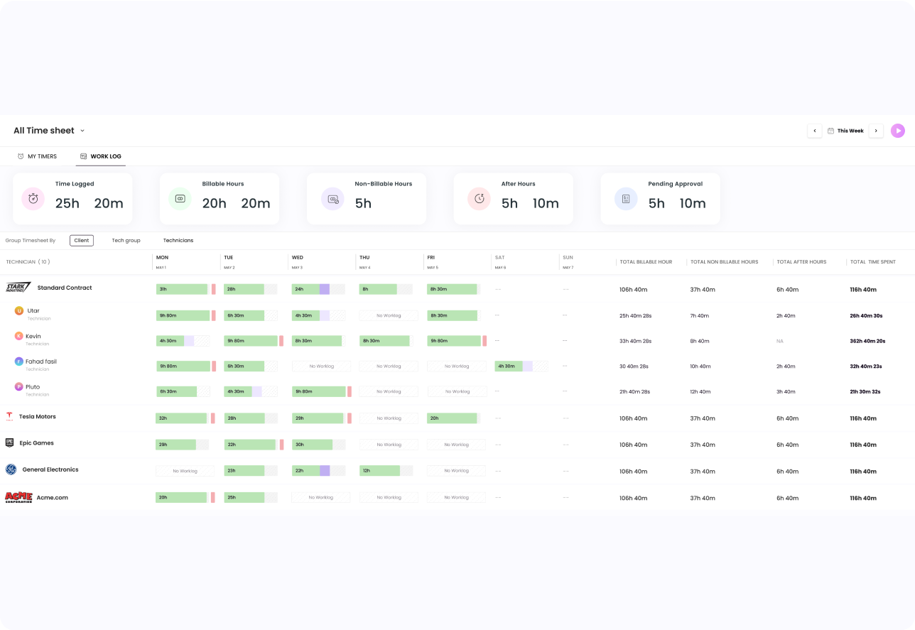 SuperOps Scheduling with 2-Way Outlook Sync