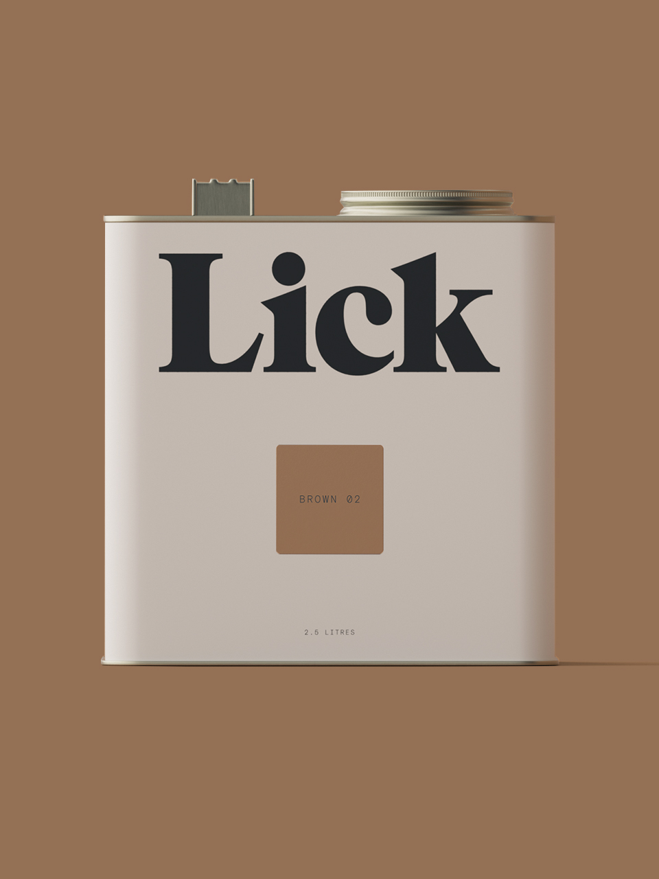 Brown 02: Earthy Brown Paint - Matt Emulsion Paint | Lick