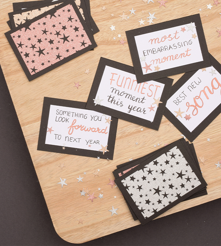 Reflection Paper DIY New Year's Reflection Cards