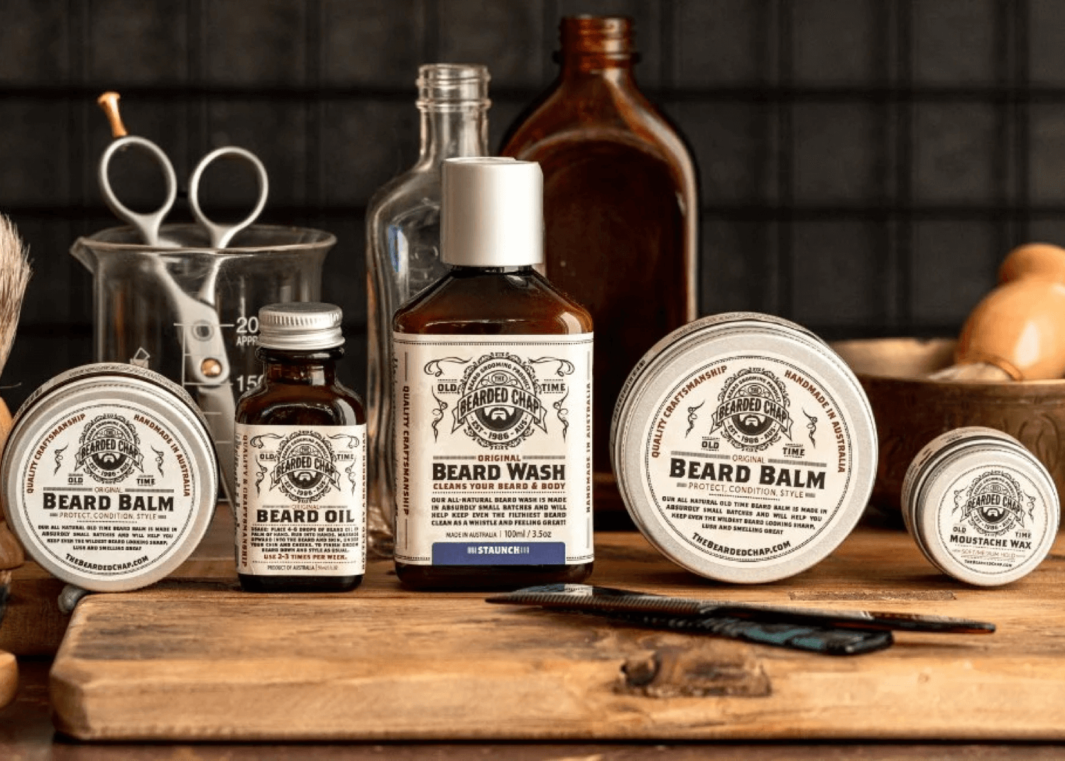 The Bearded Chap - Beard Oil, Body Soap, Beard Wash, & More