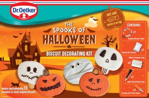 Halloween Biscuit Decorating Kit - Sprinkles & Marshmallows | Dr. Oetker