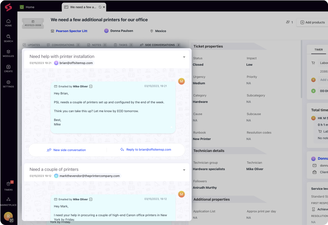 Service Desk software for MSPs | Best MSP ticketing solution - SuperOps.ai