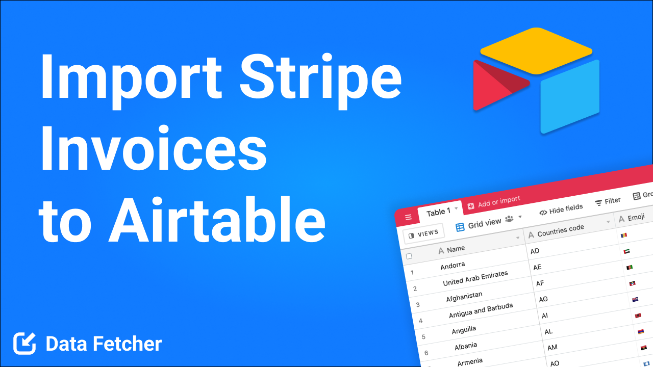How to Import Stripe Invoices to Airtable